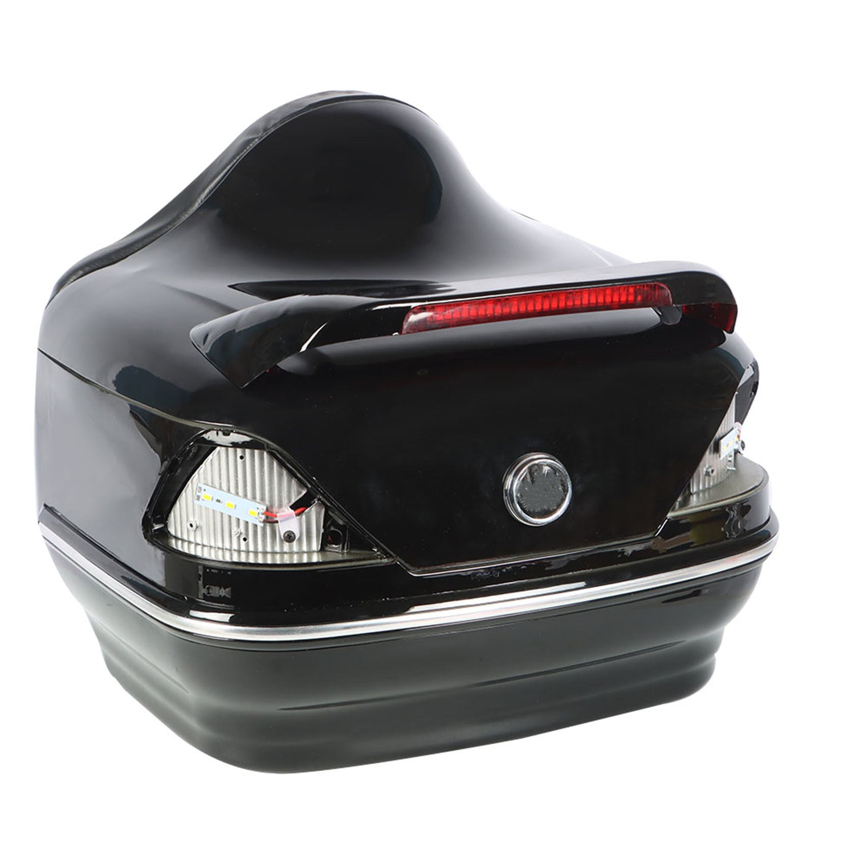 ALL-CARB 28L Motorcycle Trunk Luggage Tour Pack Box with Tail Light B